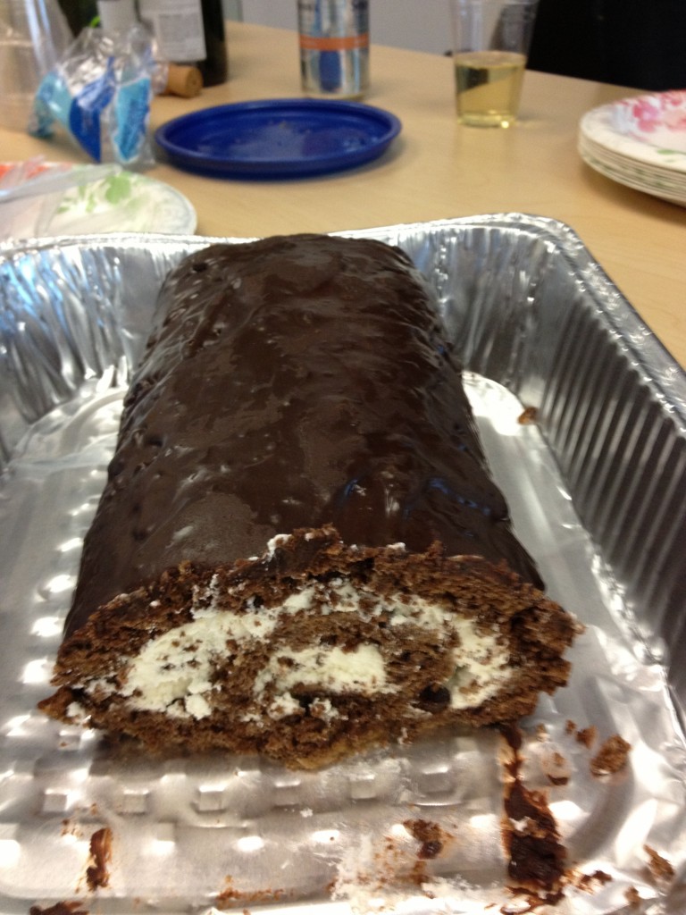 Chocolate Roll Cake, a/k/a Giant Yodel Cake | Busy Baking Mama